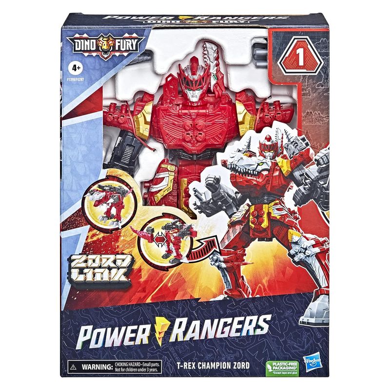 Figura articulada Power Rangers T-Rex Champion Zord - Juguetes Today
