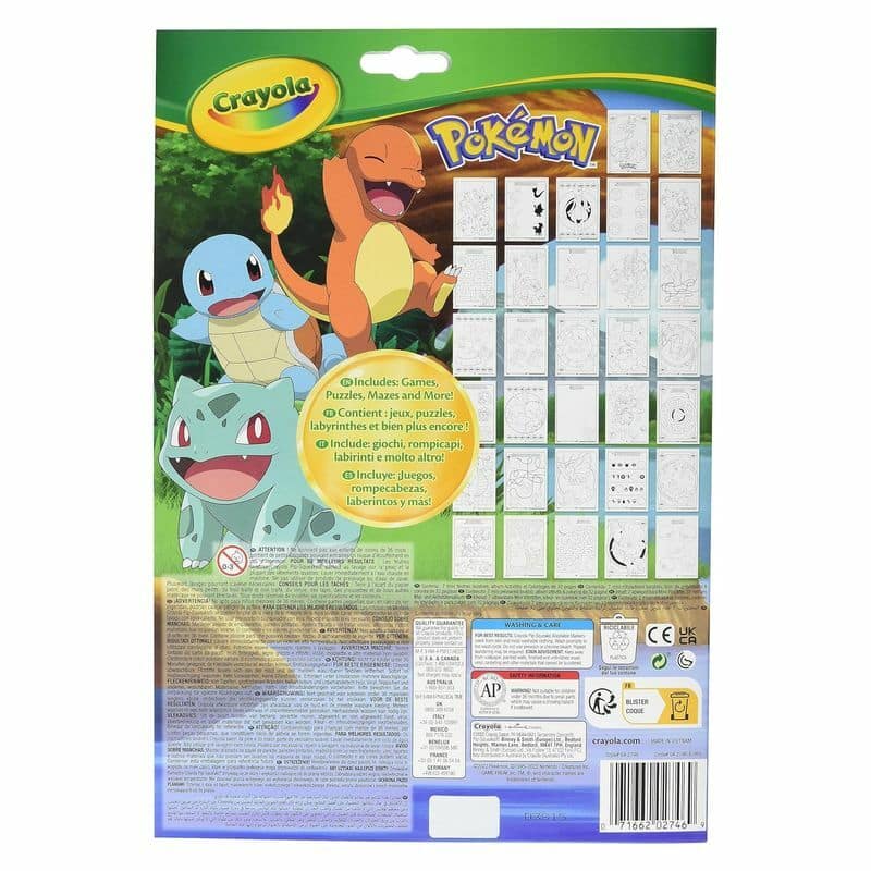 Crayola set de actividades de Pokéom con 7 rotuladores lavables 04-2746 ...